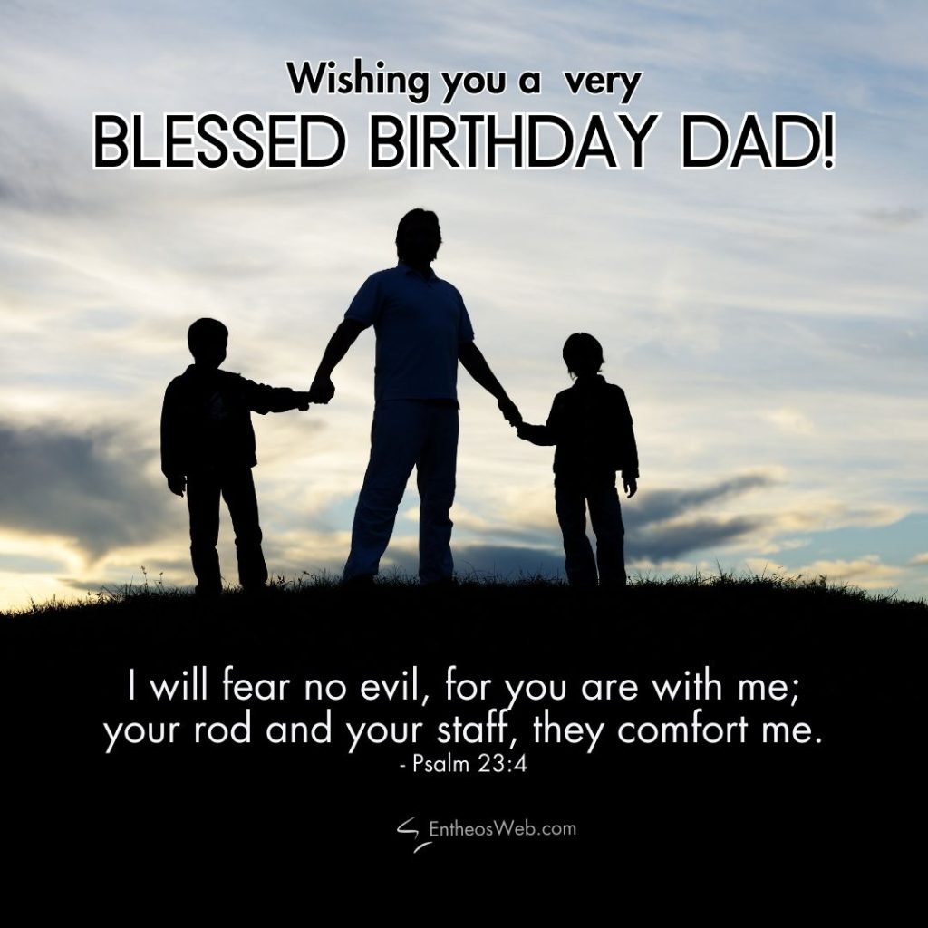 Christian Happy Birthday Dad Images with Bible Verses | EntheosWeb