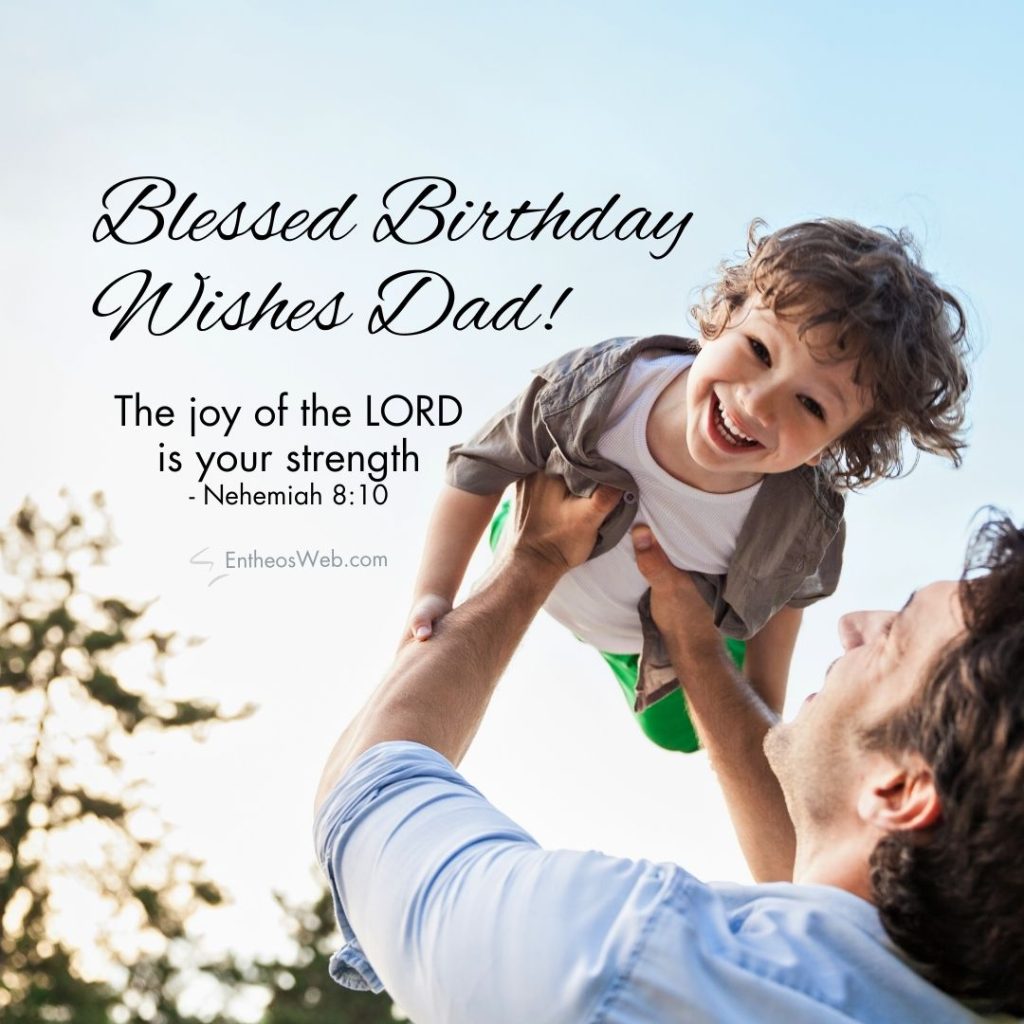 Christian Happy Birthday Dad Images with Bible Verses | EntheosWeb
