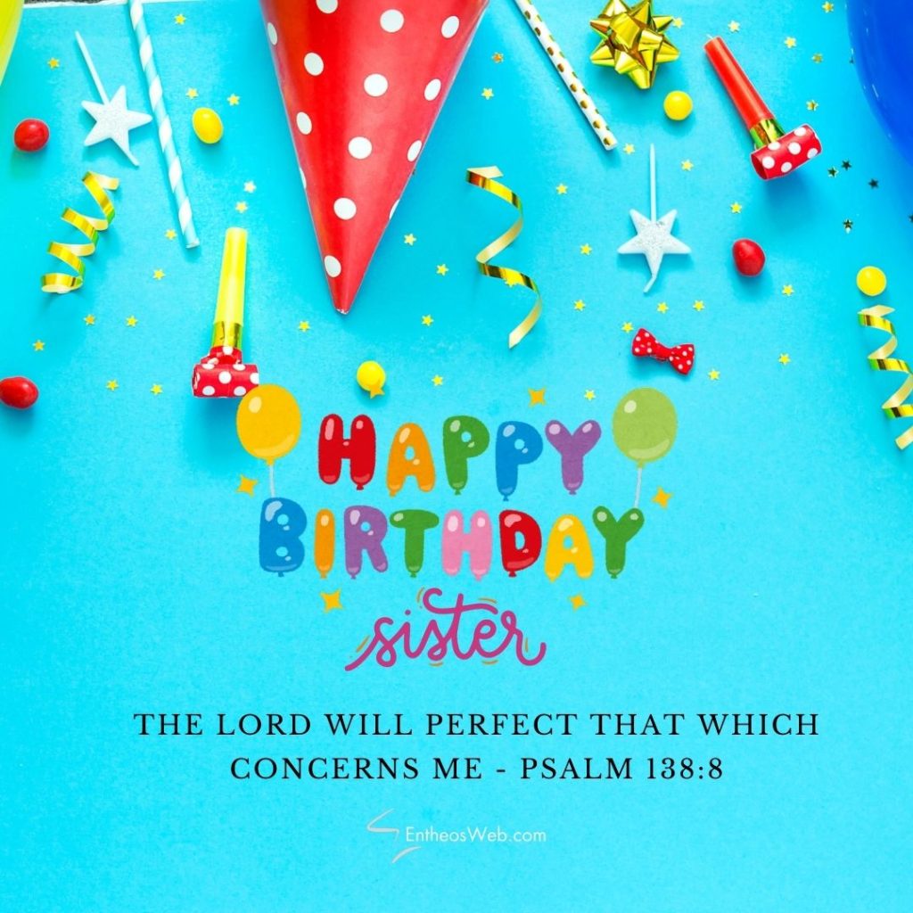 Christian Happy Birthday Sister Images with Bible Verses | EntheosWeb