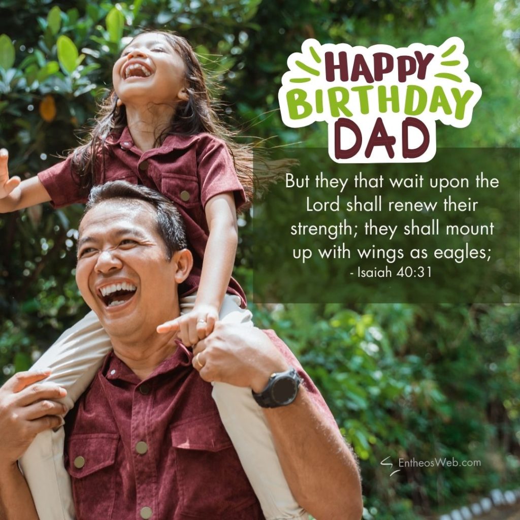 Christian Happy Birthday Dad Images with Bible Verses | EntheosWeb