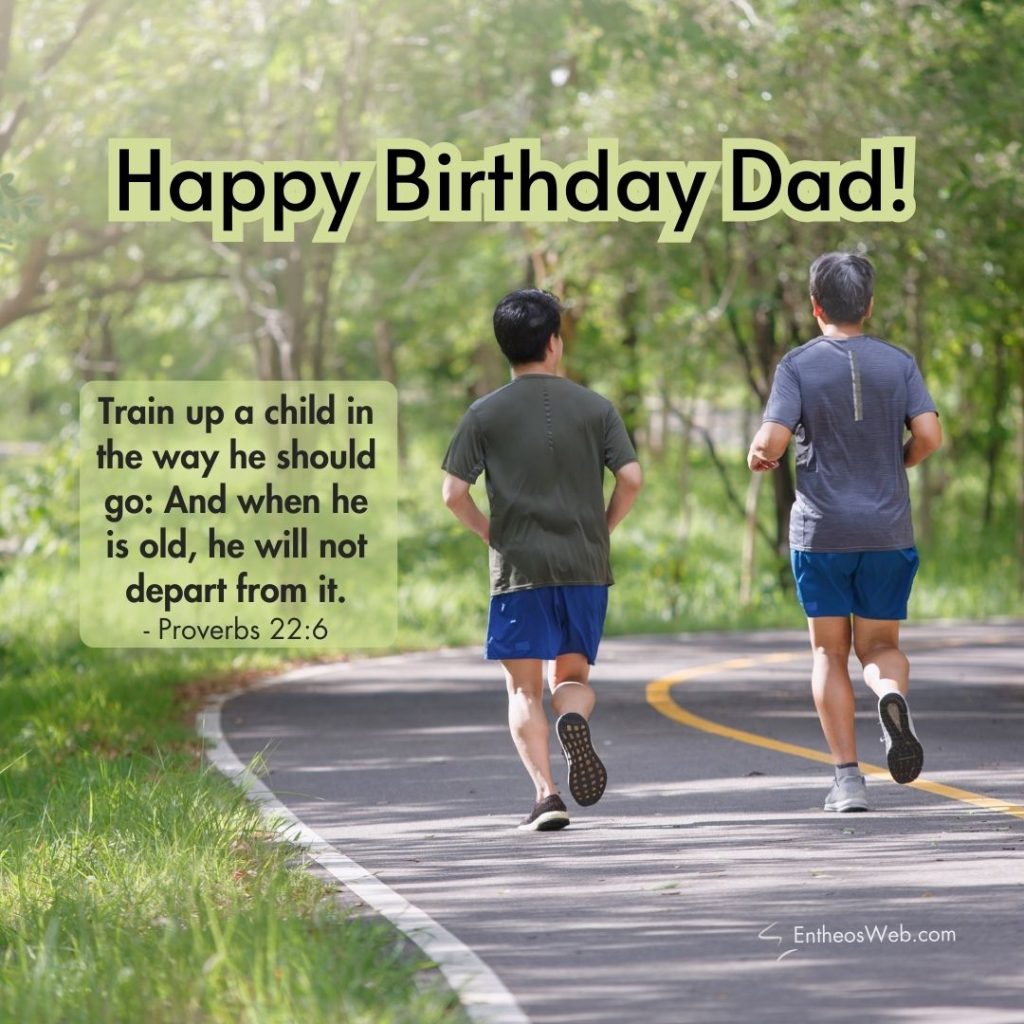 Christian Happy Birthday Dad Images with Bible Verses | EntheosWeb