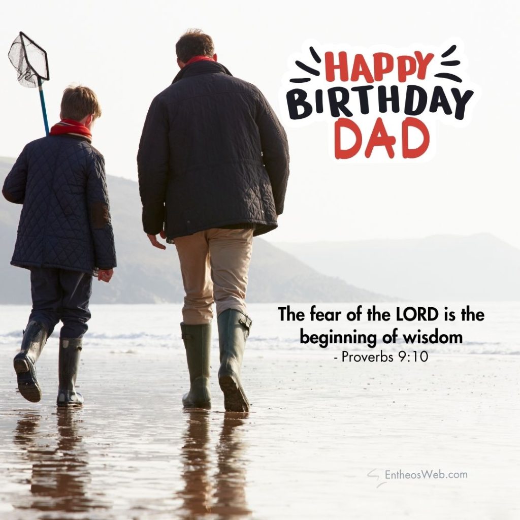 Christian Happy Birthday Dad Images with Bible Verses | EntheosWeb