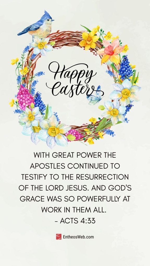 Christian Happy Easter Phone Wallpapers with Bible Verses | EntheosWeb