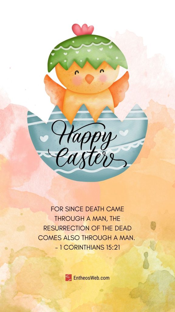 Christian Happy Easter Phone Wallpapers with Bible Verses | EntheosWeb