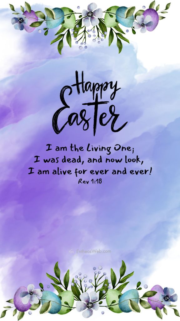 Christian Happy Easter Phone Wallpapers with Bible Verses | EntheosWeb