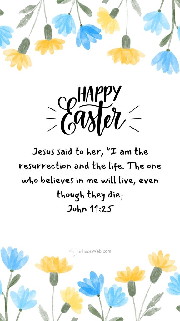 Christian Happy Easter Phone Wallpapers with Bible Verses | EntheosWeb