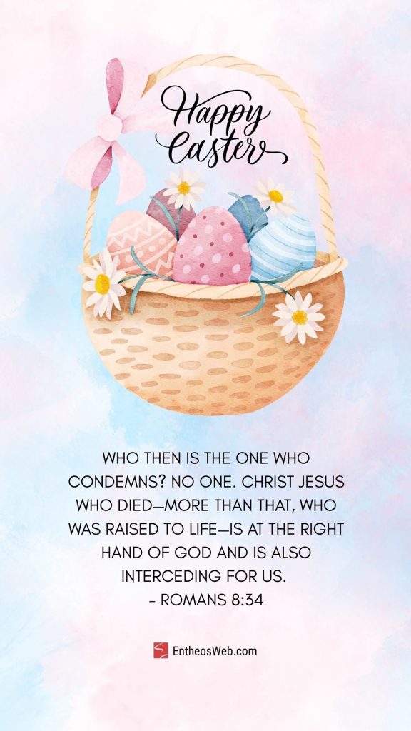 Christian Happy Easter Phone Wallpapers with Bible Verses | EntheosWeb