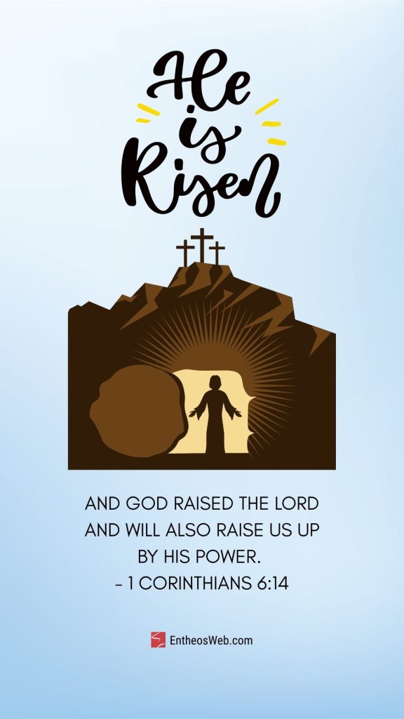 Christian Happy Easter Phone Wallpapers with Bible Verses | EntheosWeb