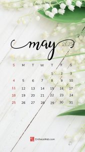 May 2025 Calendar Phone Wallpaper and Screensaver | EntheosWeb
