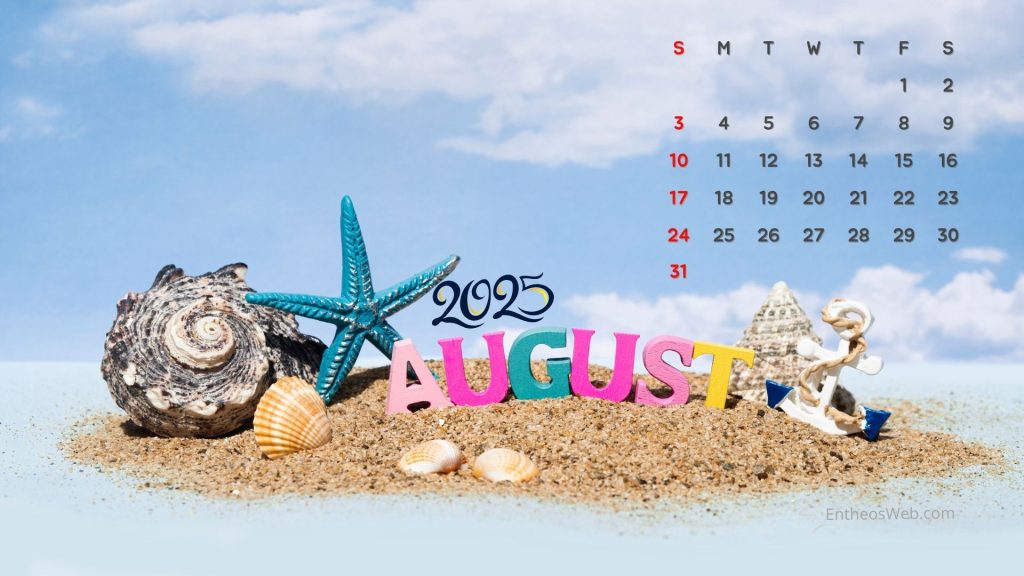 August Calendar Desktop Wallpaper Backgrounds | EntheosWeb