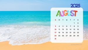 August 2025 Calendar Desktop Wallpapers & Screensavers » EntheosWeb