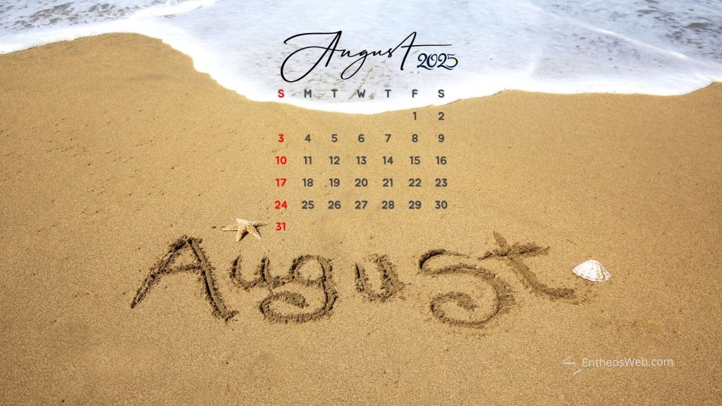August Calendar Desktop Wallpaper Backgrounds | EntheosWeb