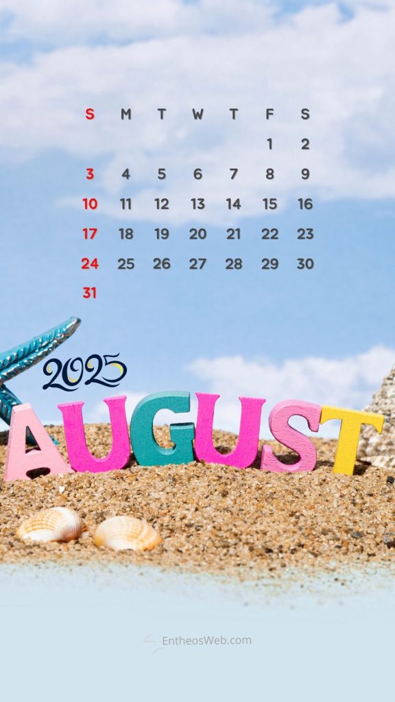 August 2025 Mobile Phone Backgrounds | EntheosWeb