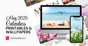 Free May Calendar 2025 Printables and Wallpapers | EntheosWeb