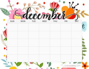 Floral Printable 2025 Calendar | EntheosWeb