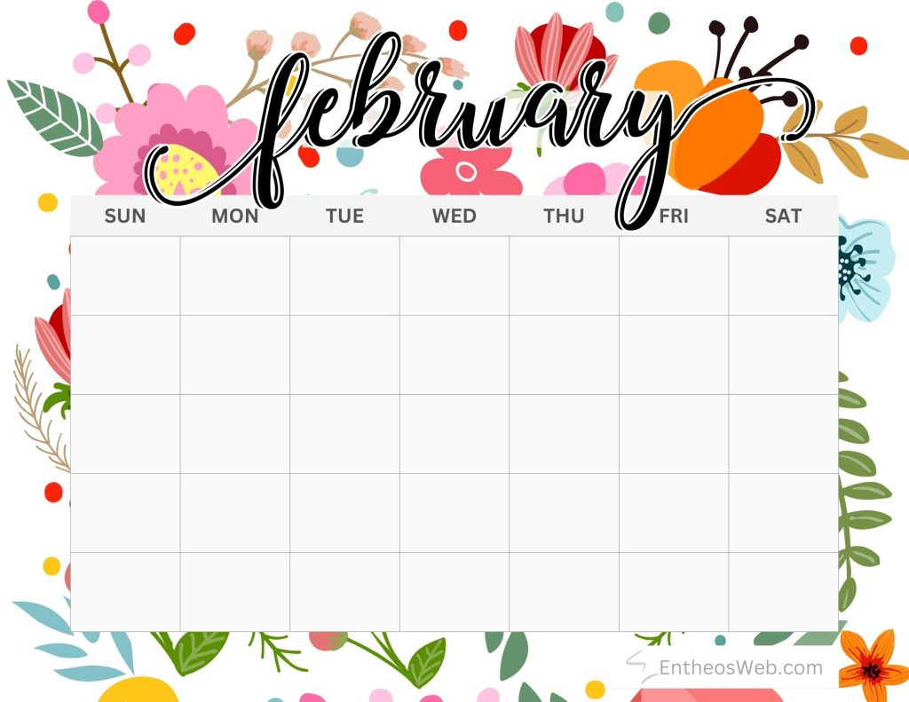 Monthly Planner Printables | EntheosWeb