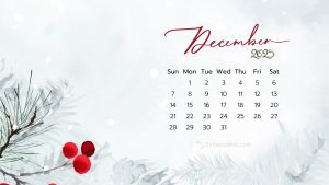 December 2025 Calendar Desktop Wallpaper & Screensaver | EntheosWeb