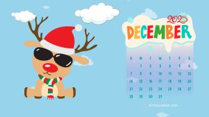 December 2025 Calendar Desktop Wallpaper & Screensaver | EntheosWeb