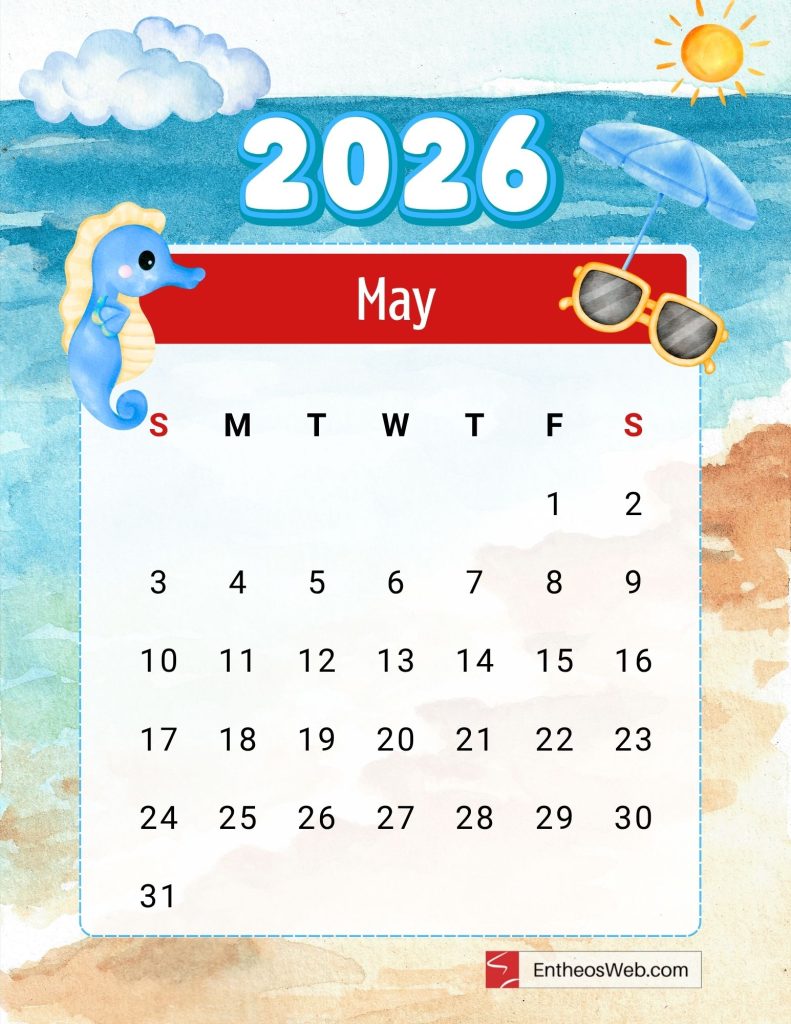 May 2026 Calendar Printables » EntheosWeb