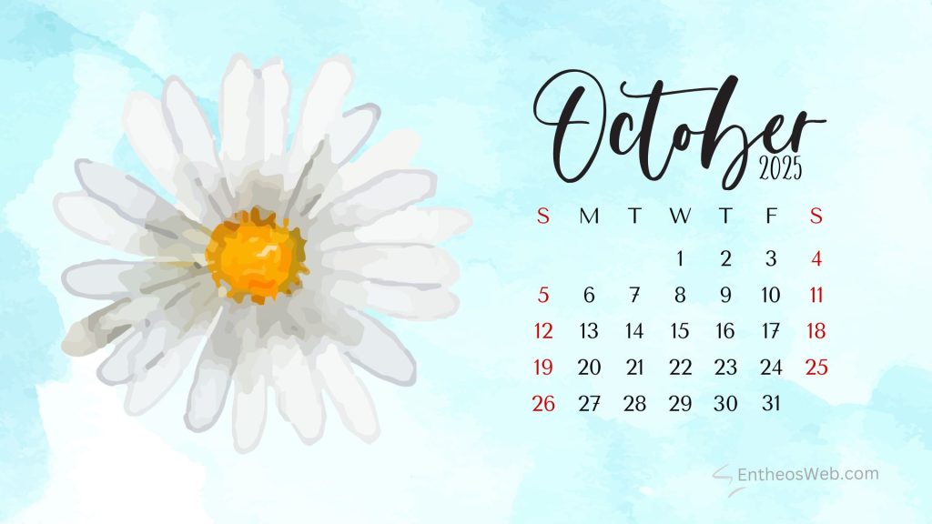 October Calendar Desktop Wallpaper Backgrounds » EntheosWeb