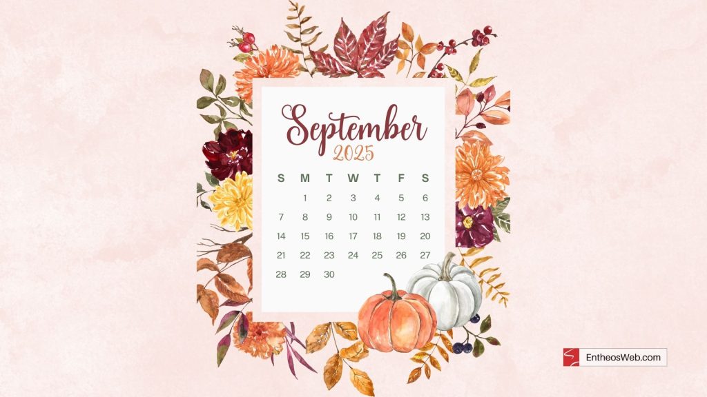 September 2025 Calendar Printables & Wallpapers | EntheosWeb