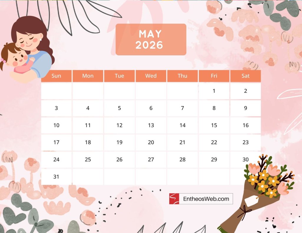 May 2026 Calendar Printables » EntheosWeb