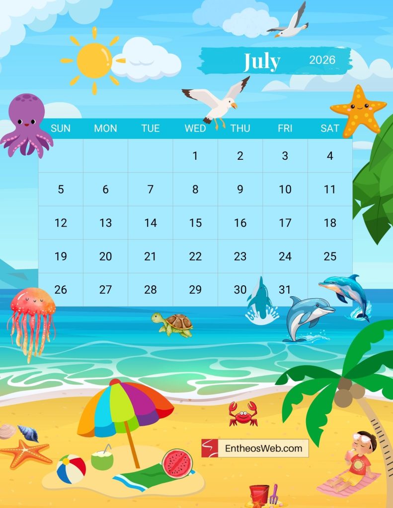Printable 2026 Monthly Seasonal Calendar | EntheosWeb
