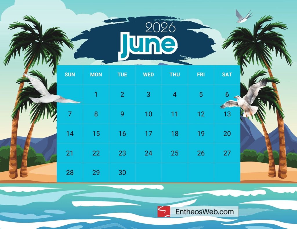 June 2026 Calendar Printables | EntheosWeb