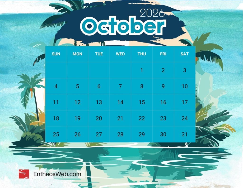 October 2026 Calendar Printables | EntheosWeb