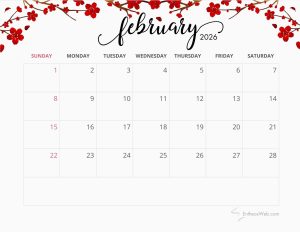 February 2026 Calendar Printables | EntheosWeb
