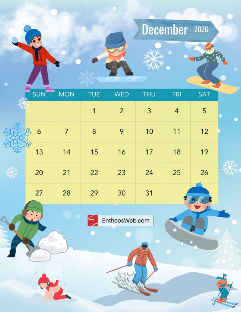 Free Printable 2026 Seasonal Calendar | EntheosWeb