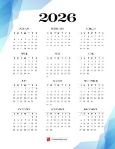 Printable Calendars 2026 | EntheosWeb