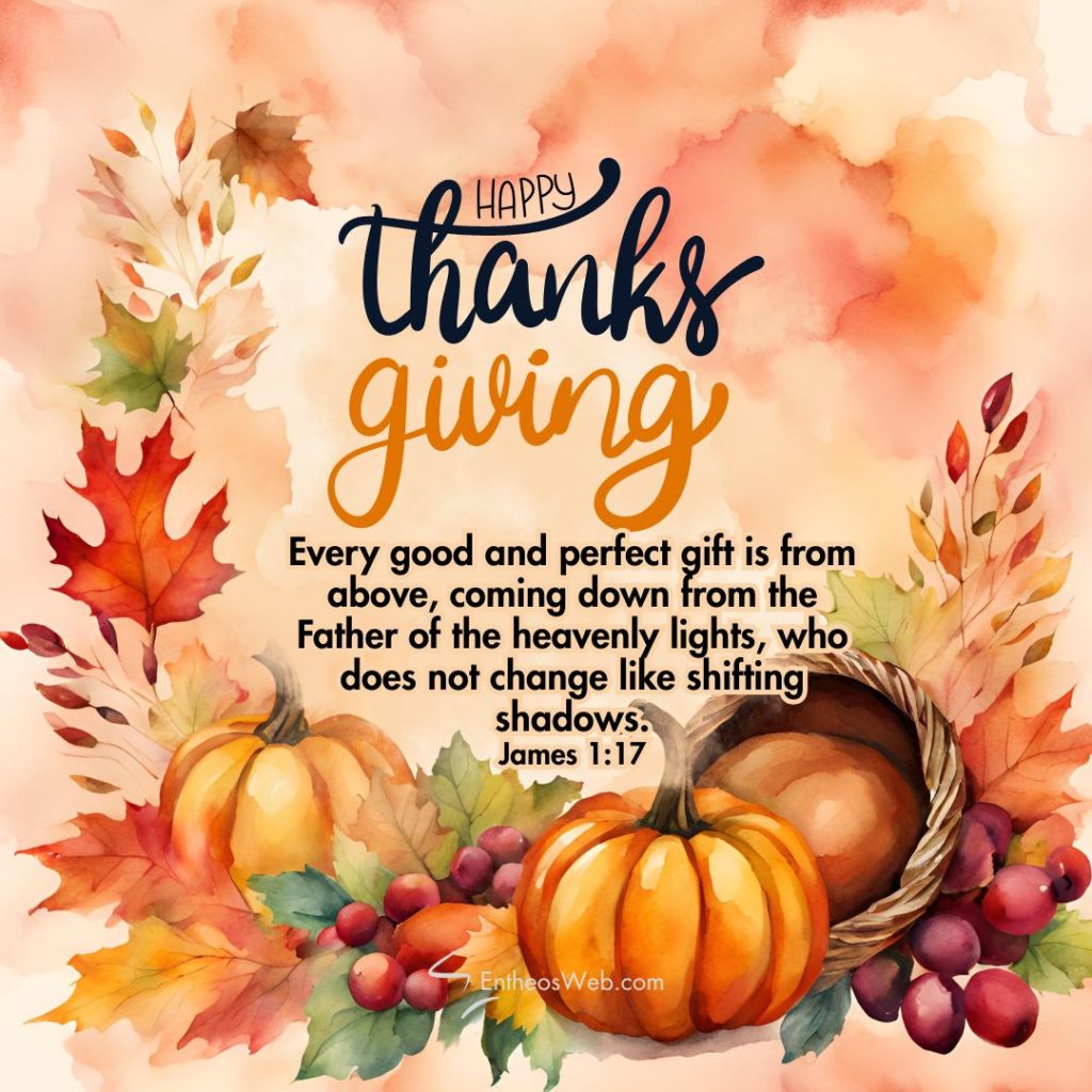 Christian Happy Thanksgiving Wishes with a Bible Verse » EntheosWeb