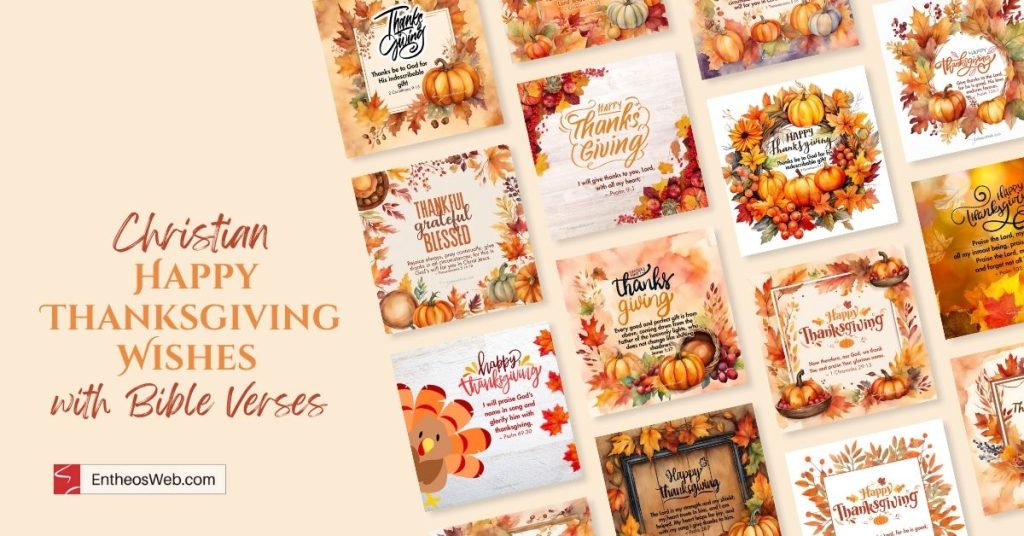 Christian Happy Thanksgiving Wishes with a Bible Verse | EntheosWeb