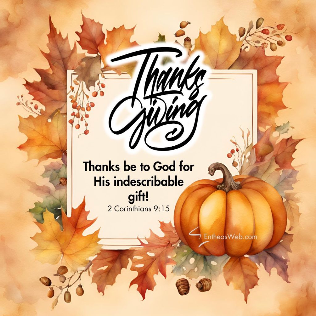 Christian Happy Thanksgiving Wishes with a Bible Verse » EntheosWeb