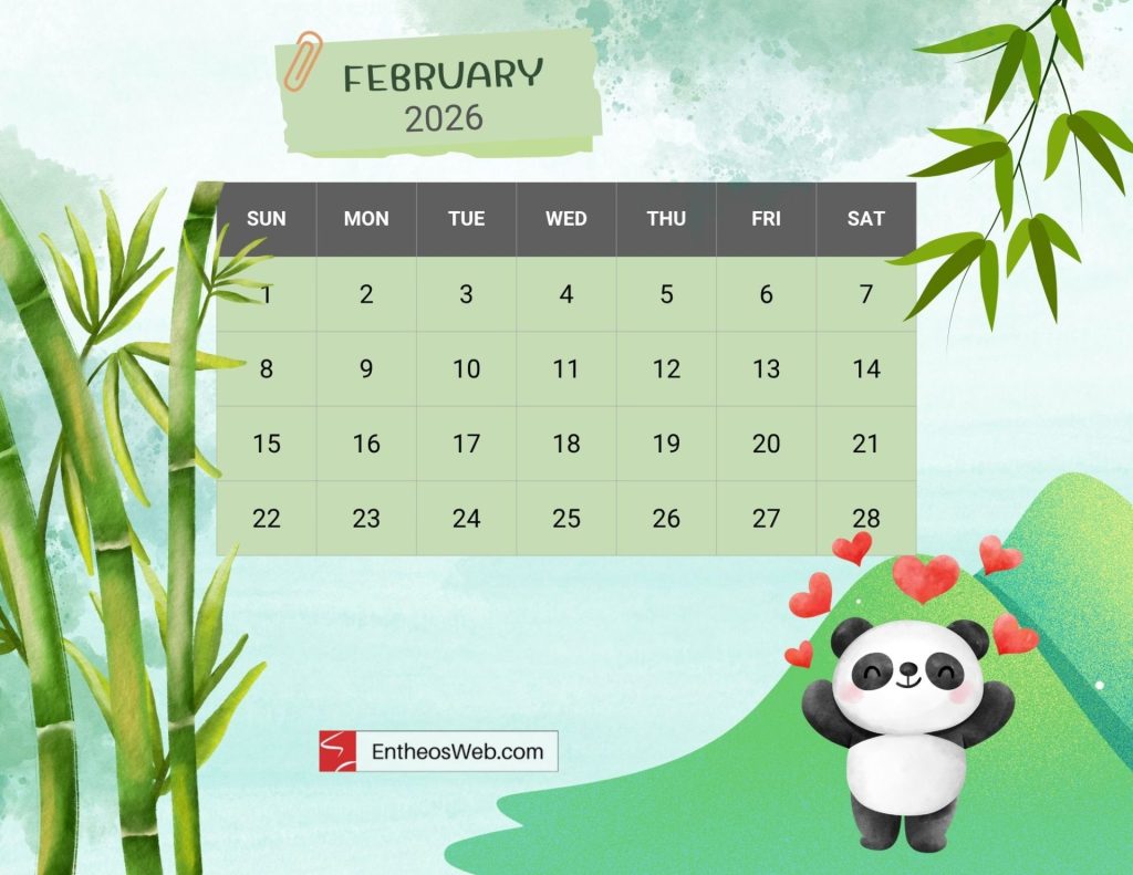 February 2026 Printable Calendars | EntheosWeb