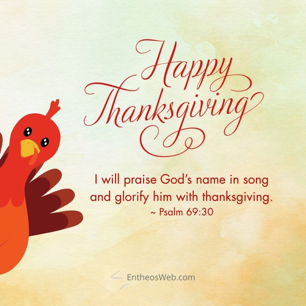 Christian Happy Thanksgiving Wishes with a Bible Verse | EntheosWeb