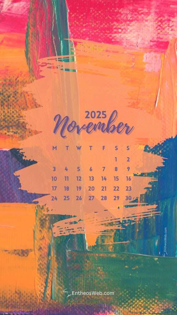 November 2025 Calendar Phone Wallpapers | EntheosWeb