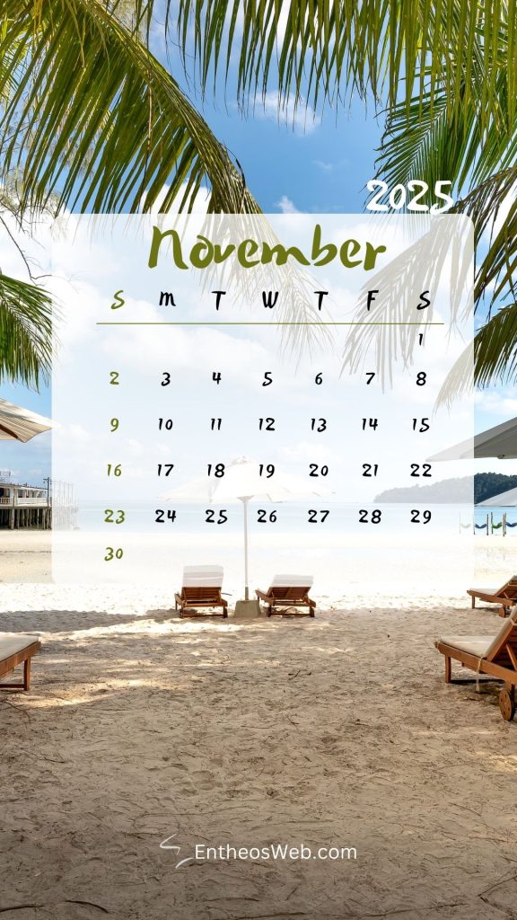 November 2025 Calendar Phone Wallpapers » EntheosWeb
