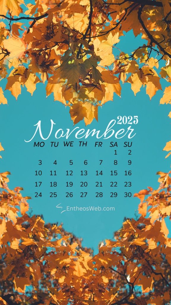 November 2025 Calendar Phone Wallpapers » EntheosWeb