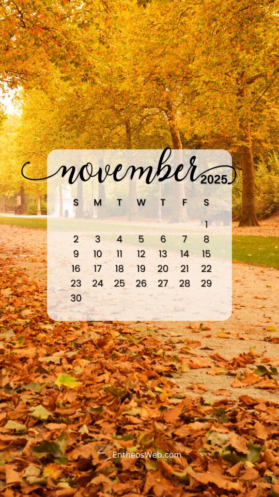 November 2025 Calendar Phone Wallpapers » EntheosWeb