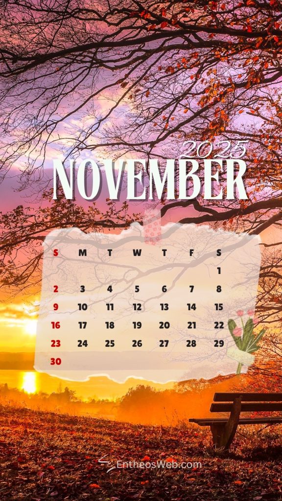 November 2025 Calendar Phone Wallpapers » EntheosWeb