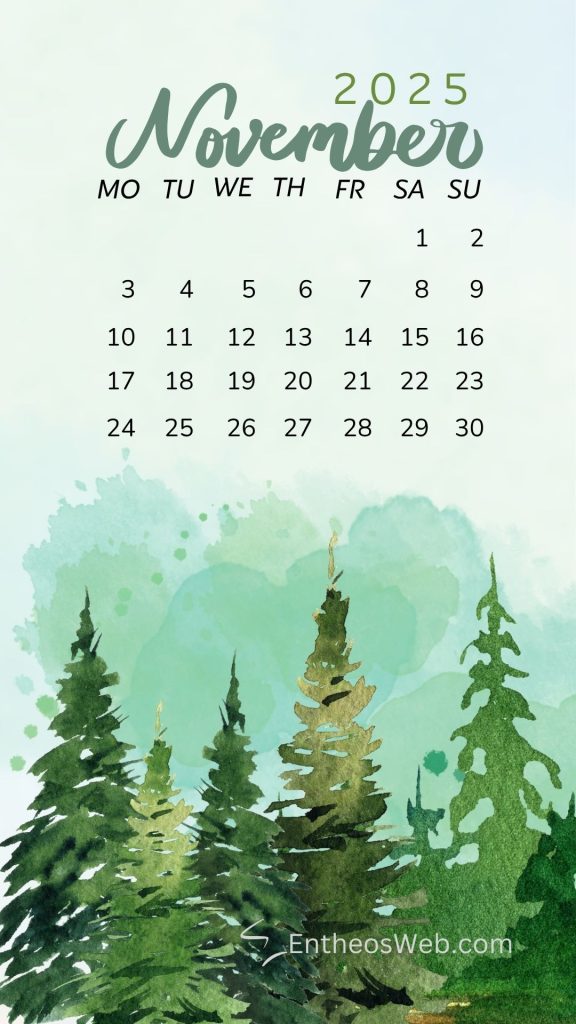 November 2025 Calendar Phone Wallpapers » EntheosWeb