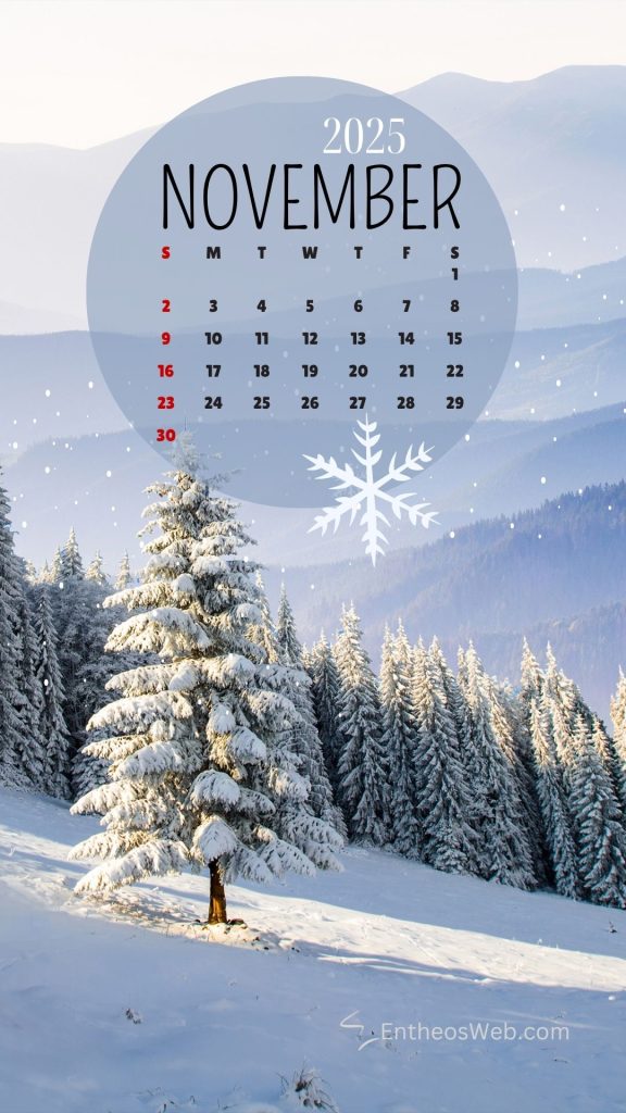 November 2025 Calendar Phone Wallpapers » EntheosWeb
