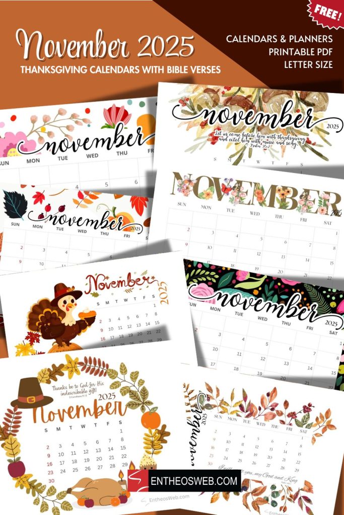 Thanksgiving Bible Verse November 2025 Calendars » EntheosWeb