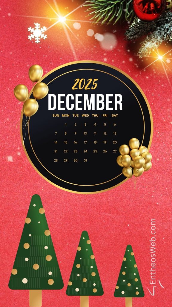 December 2025 Calendar Phone Wallpaper » EntheosWeb