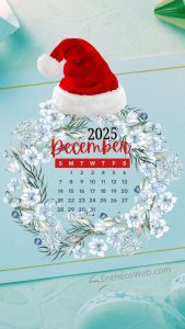 December 2025 Calendar Phone Wallpaper » EntheosWeb