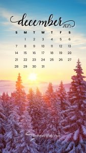 December 2025 Calendar Phone Wallpaper » EntheosWeb