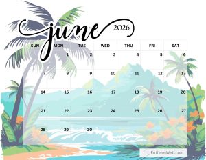 2026 Calendar Printable For Each Month Entheosweb
