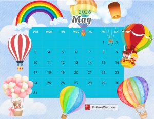 May 2026 Calendar Printables | EntheosWeb